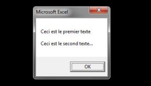 VBA: retour à la ligne, formater un MsgBox | Excel-Malin.com
