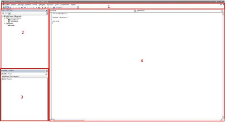 Cours VBA: 4. "VBE" - l'éditeur de code VBA | Excel-Malin.com