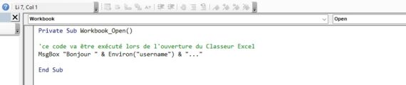 Liste des Événements VBA en Excel (VBA Events) - GUIDE