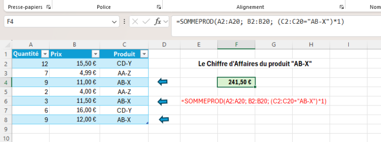 SOMMEPROD Excel: Tutoriel pour une maîtrise parfaite [2025]